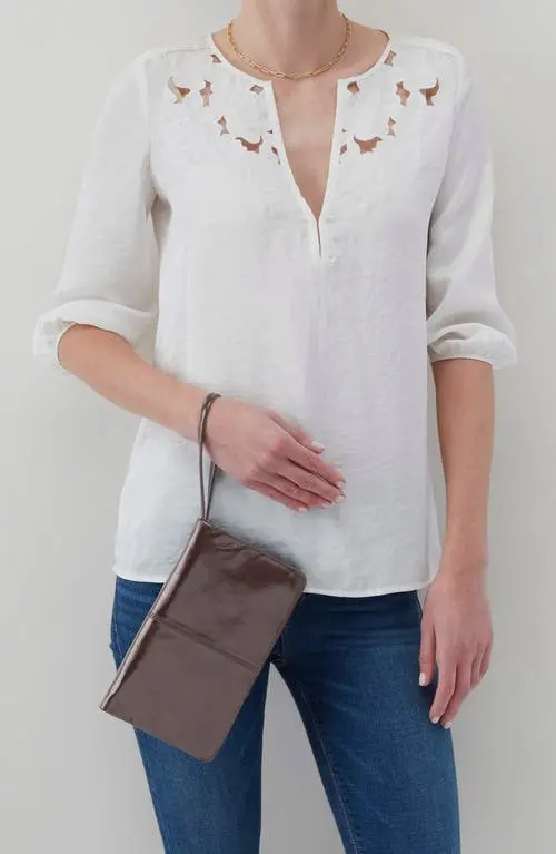 Hobo Leather Zip Clutch - Hearthstone