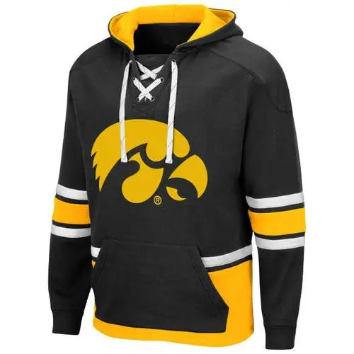 COLOSSEUM Iowa Hawkeyes Lace Up Pullover Hoodie