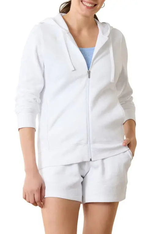 Tommy Bahama Tobago Bay Cotton-blend Zip-up Hoodie - White