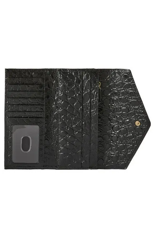 Brahmin Veronica Melbourne Croc Embossed Leather Wallet - Multi
