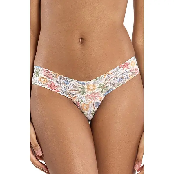 Hanky Panky Print Low Rise Thong - By The Sea