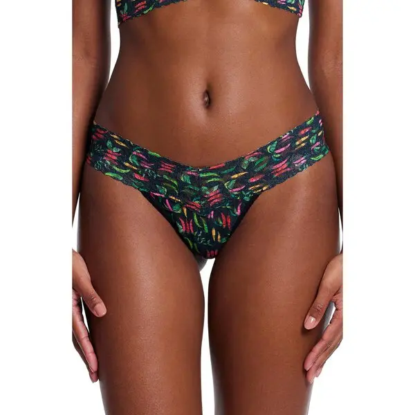 Hanky Panky Print Low Rise Thong - Extra Spice