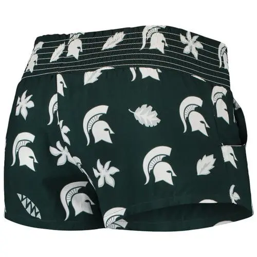 WES & WILLY Michigan State Spartans Beach Shorts