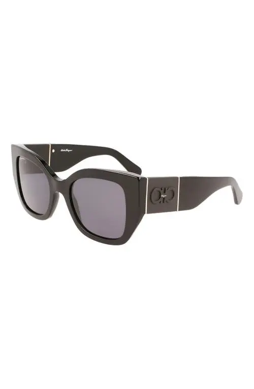 FERRAGAMO Gancini 51mm Modified Rectangular Sunglasses