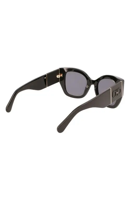 FERRAGAMO Gancini 51mm Modified Rectangular Sunglasses