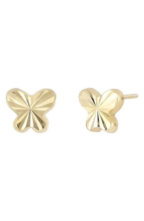 Bony Levy 14k Gold Butterfly Stud Earrings - 14k Yellow Gold