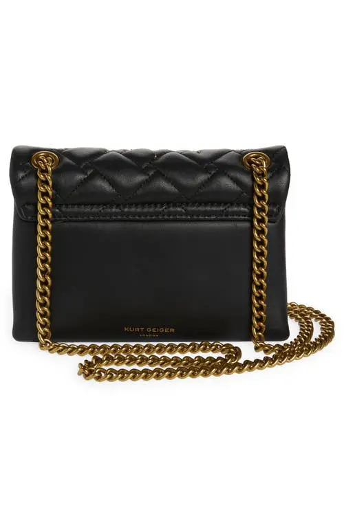 Kurt Geiger Mini Kensington Eye Quilted Leather Crossbody Bag