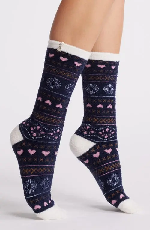 UGG Leslie Crew Socks - Mariner Fairisle