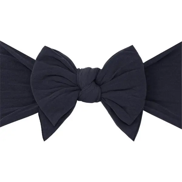 BABY BLING Bow Head Wrap - Smoke