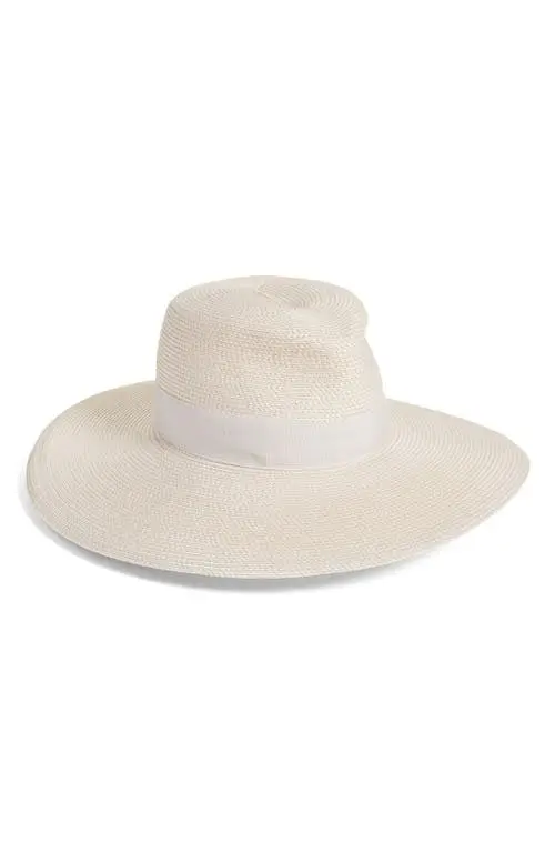Eric Javits Daphne Wide Brim Fedora Cream Editorialist