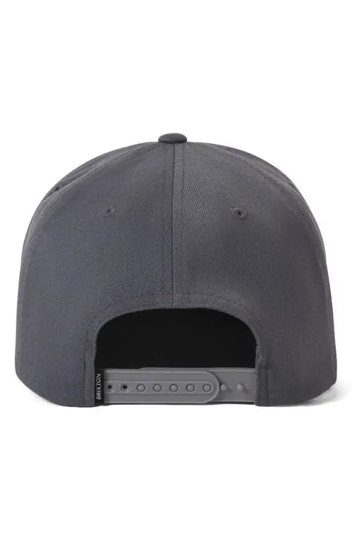 Brixton Oath Iii Snapback Baseball Cap - Future Grey