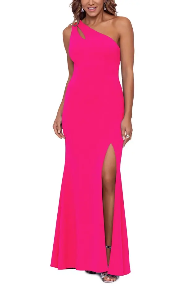 pink dress babydoll Magenta Ruffle Hem Babydoll Mini Dress