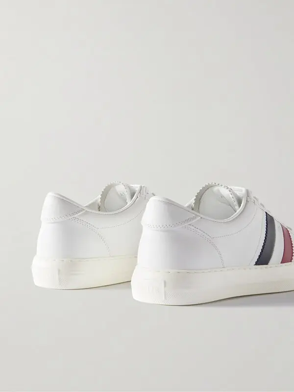 Moncler Striped Leather Sneakers