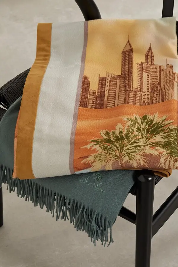 Loro Piana Golden Hour In Dubai Cashmere Throw