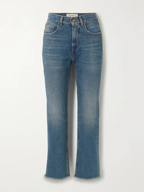 GOLDEN GOOSE High-rise Cropped Flare Jeans