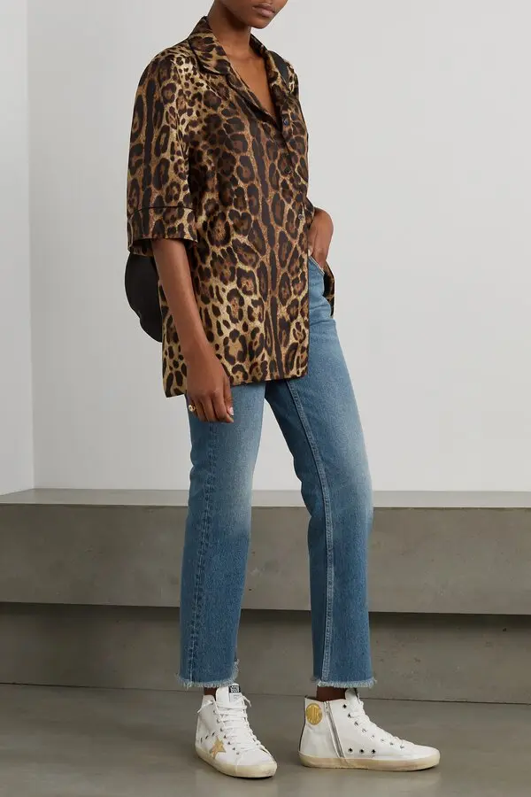 GOLDEN GOOSE High-rise Cropped Flare Jeans