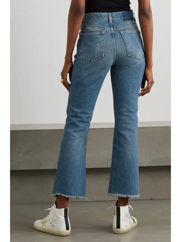 GOLDEN GOOSE High-rise Cropped Flare Jeans