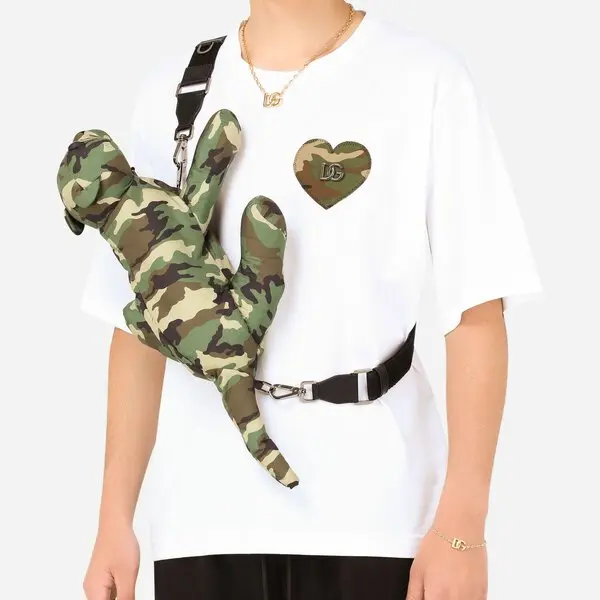 Dolce & Gabbana Printed Nylon Shoulder Bag