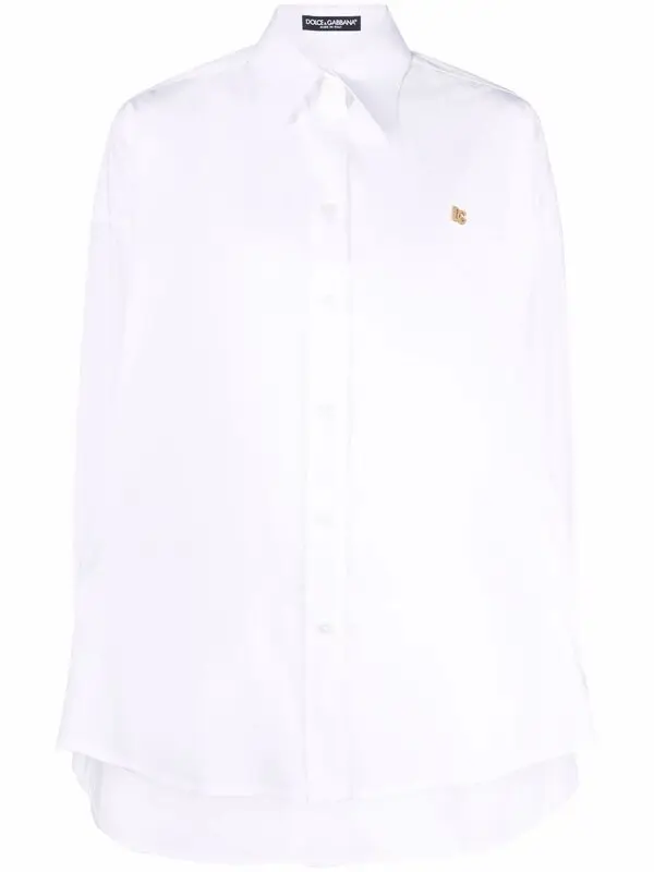 Dolce & Gabbana Logo-plaque Oversized Shirt