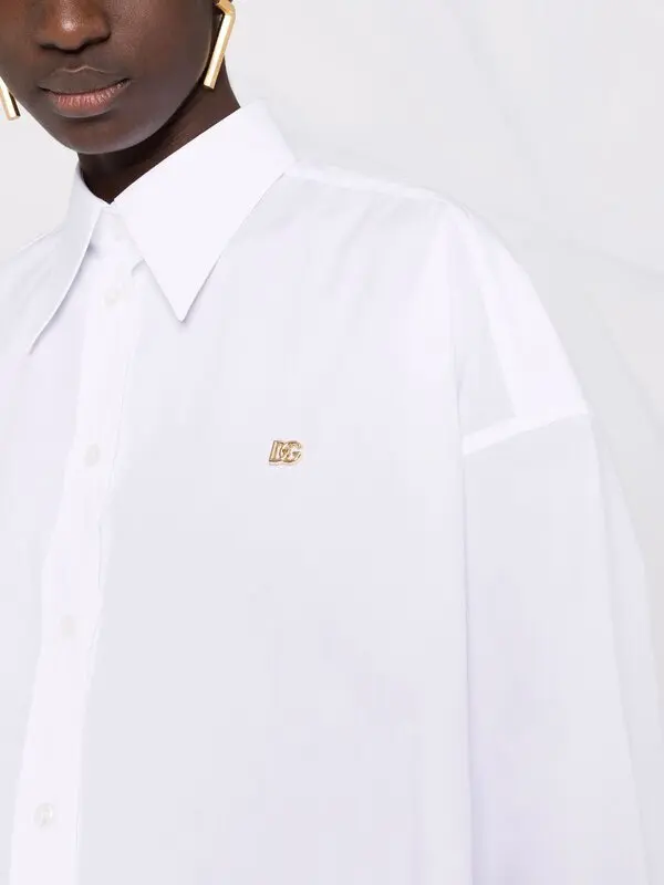 Dolce & Gabbana Logo-plaque Oversized Shirt