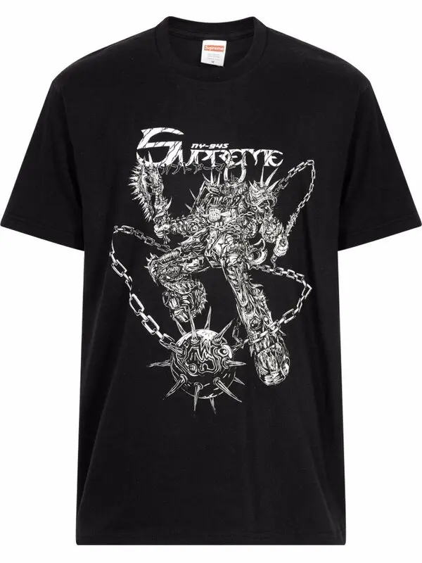 Supreme Spikes Short-Sleeve T-Shirt - Black | Editorialist