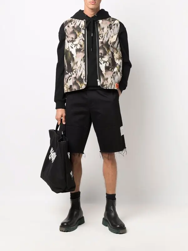Heron Preston Raw Hem Denim Shorts