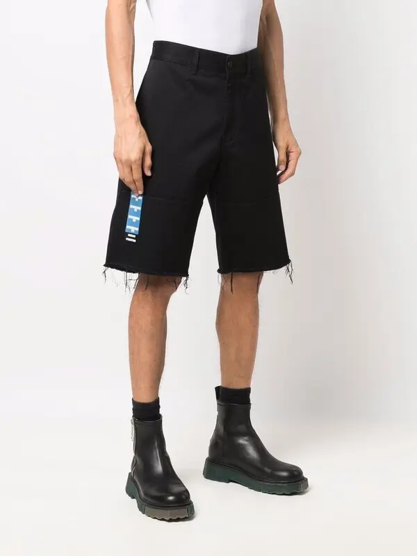 Heron Preston Raw Hem Denim Shorts