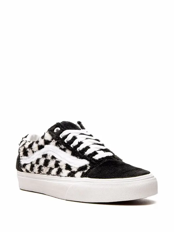 VANS Old Skool Sherpa Checkerboard Sneakers - Black