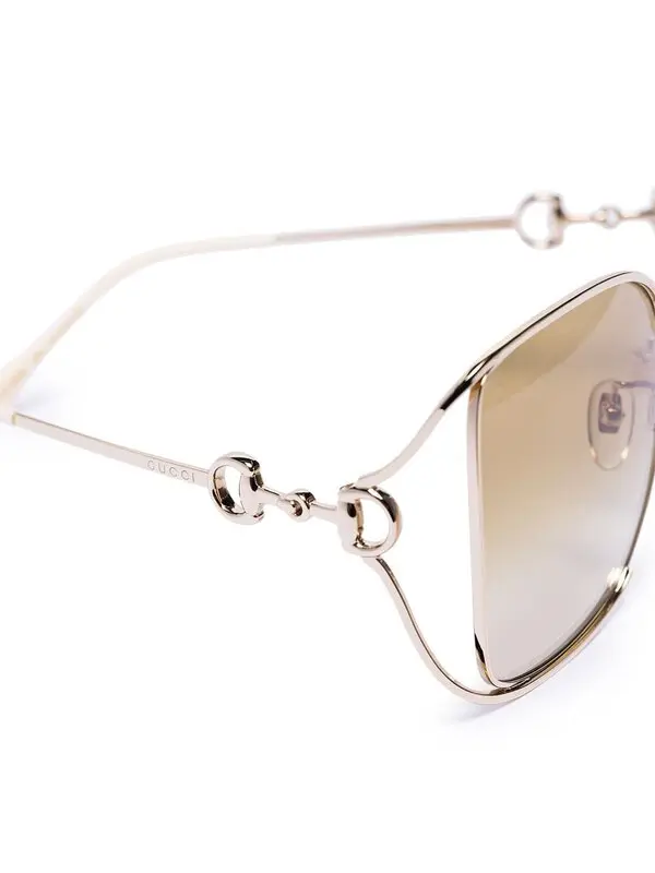 Gucci Horsebit Oversize-frame Sunglasses