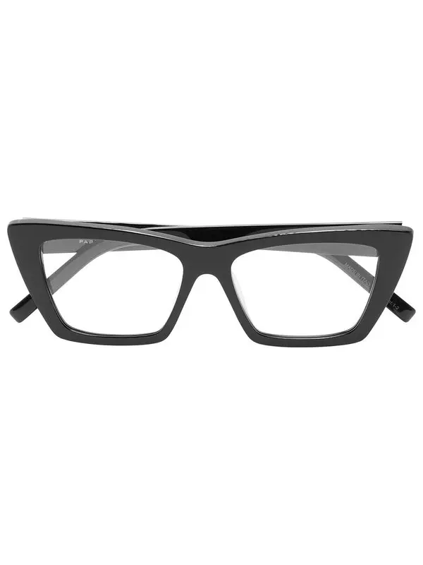 Saint Laurent Sl27 Square-frame Glasses - Black