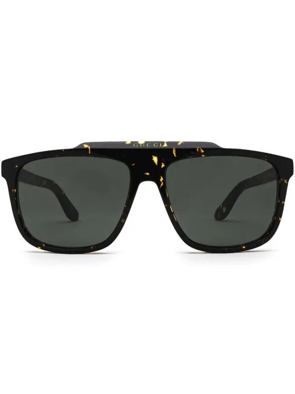 Gucci Square-frame Sunglasses - Brown