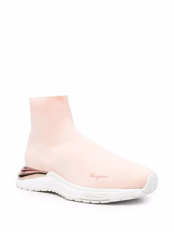 FERRAGAMO Logo Slip-on Sneakers - Pink