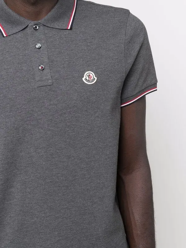 Moncler Piqué Logo-patch Polo Shirt