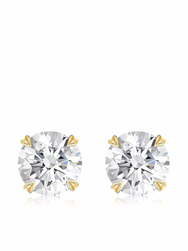 PRAGNELL 18kt Yellow 1.80ct Diamond Windsor Stud Earrings - Gold