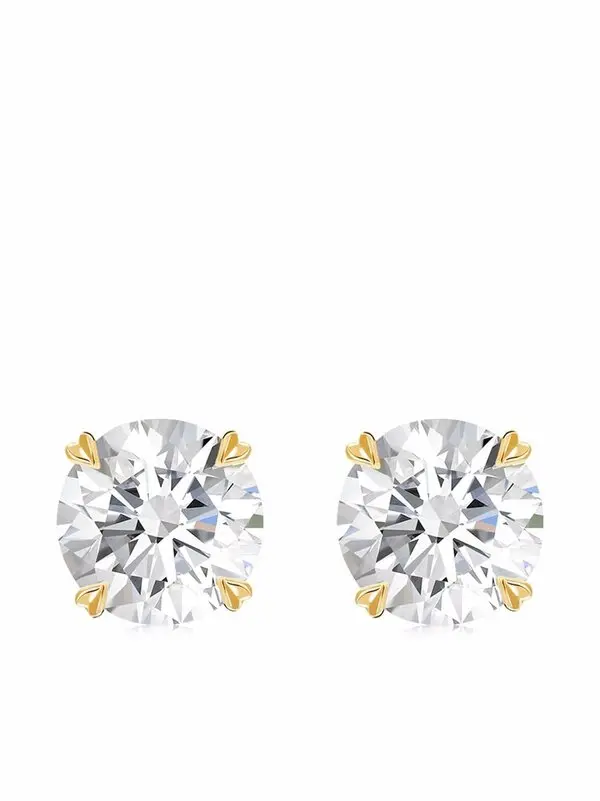 PRAGNELL 18kt Yellow 2.00ct Diamond Stud Earrings - Gold