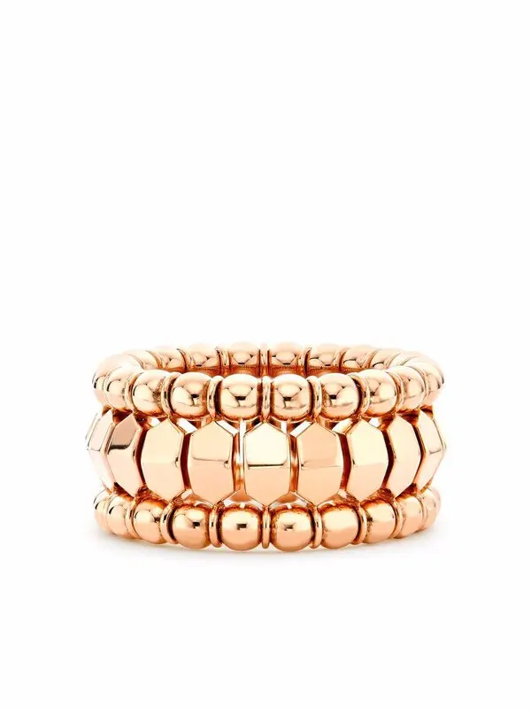PRAGNELL 18kt Rose Gold Bohemia Ring - Pink