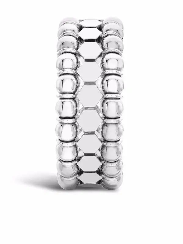 PRAGNELL 18kt White Gold Bohemia Three-row Ring - Silver