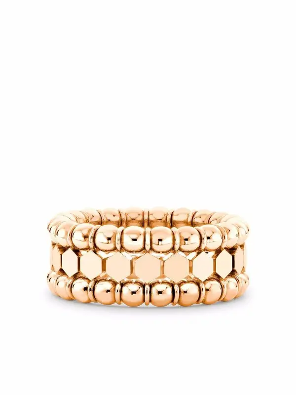 PRAGNELL 18kt Rose Gold Bohemia Ring - Pink