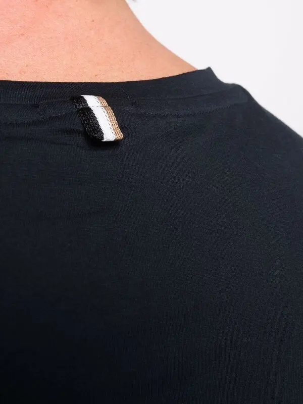 BOSS Round-neck Short-sleeve T-shirt - Blue