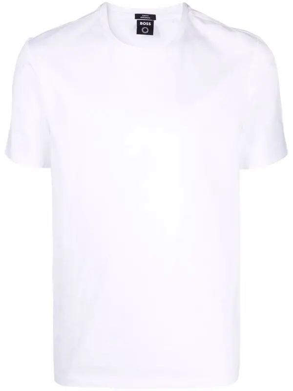BOSS Round-neck Short-sleeve T-shirt - White