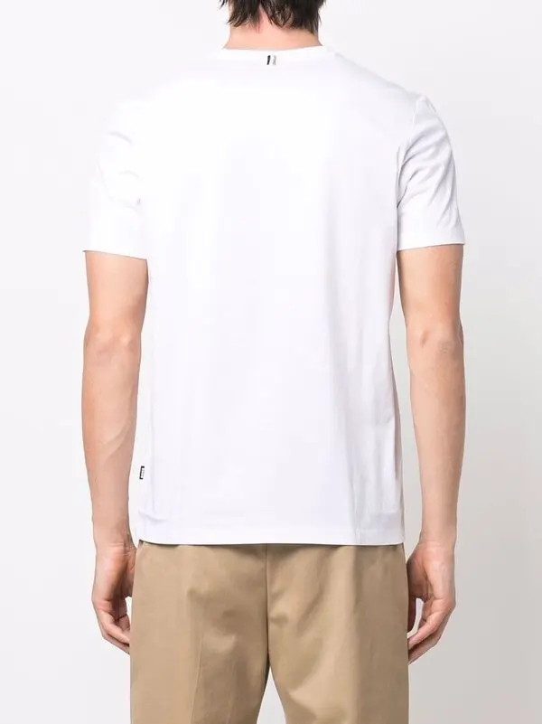BOSS Round-neck Short-sleeve T-shirt - White