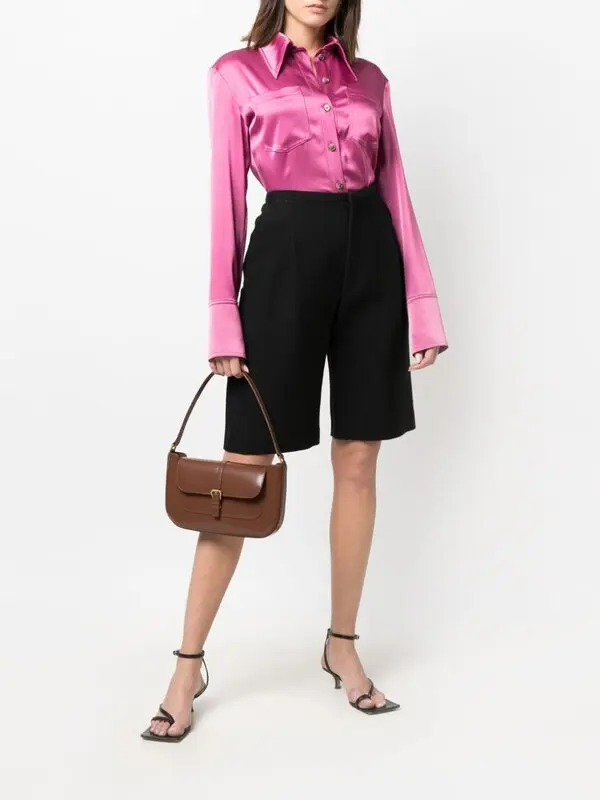 By Far Flap Detail Shoulder Bag