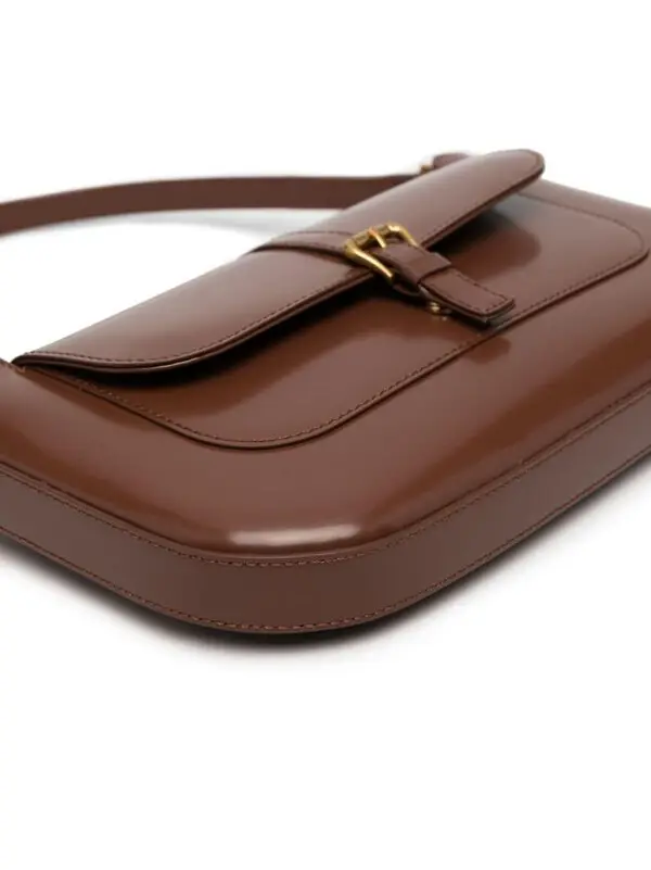 By Far Flap Detail Shoulder Bag