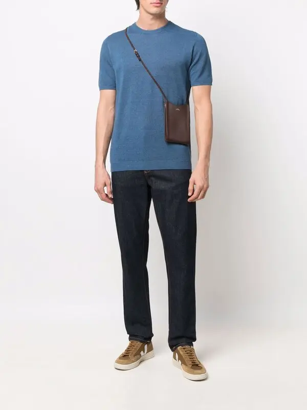 ROBERTO COLLINA Crew-neck Fitted T-shirt