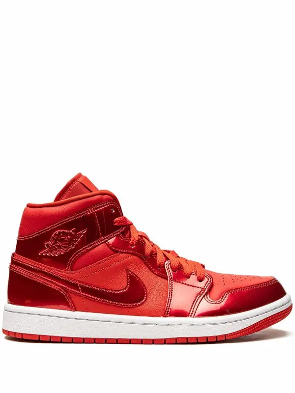 JORDAN Air 1 Mid Sneakers - Red