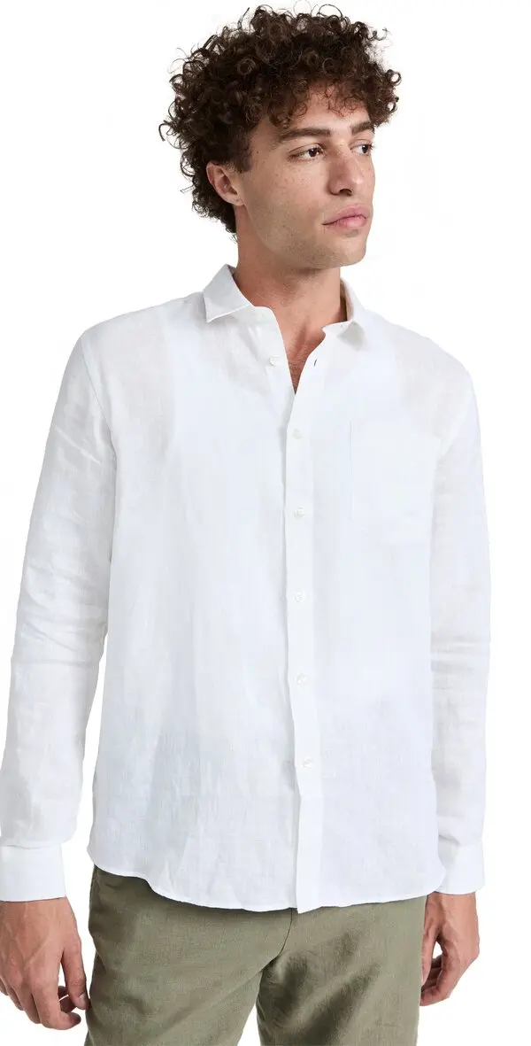 Vilebrequin Caroubis Linen Shirt - Blanc
