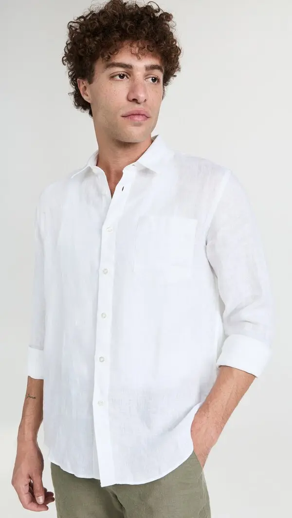 Vilebrequin Caroubis Linen Shirt - Blanc