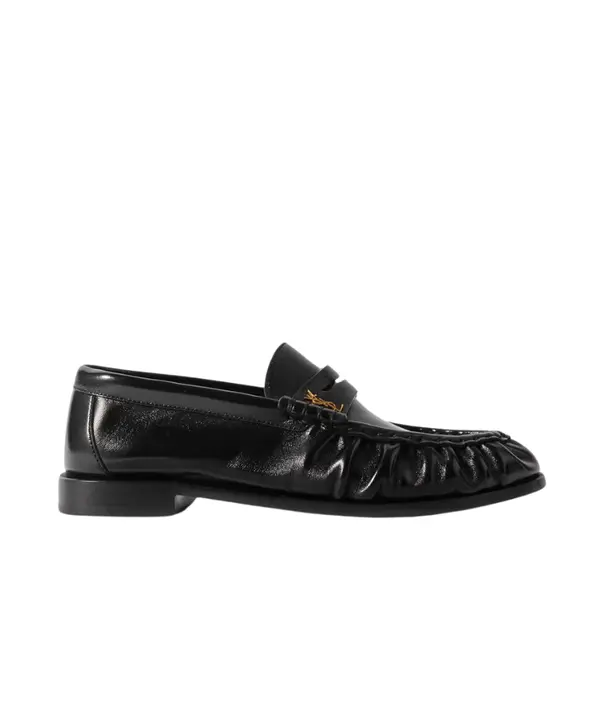Saint Laurent Le Loafer Leather Loafers - Black