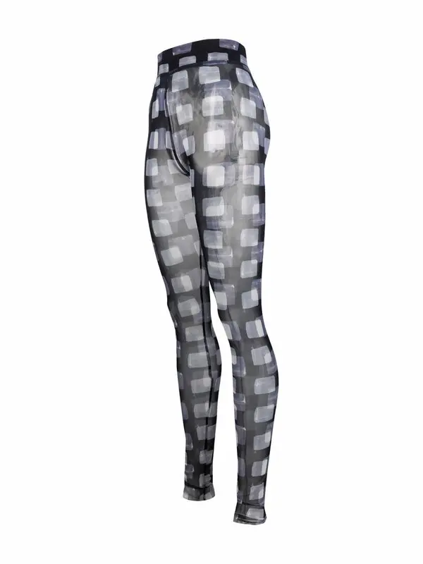 Henrik Vibskov Cube-print Stockings - Black
