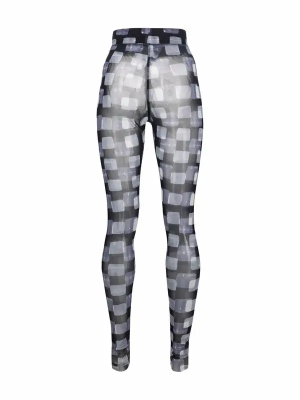 Henrik Vibskov Cube-print Stockings - Black